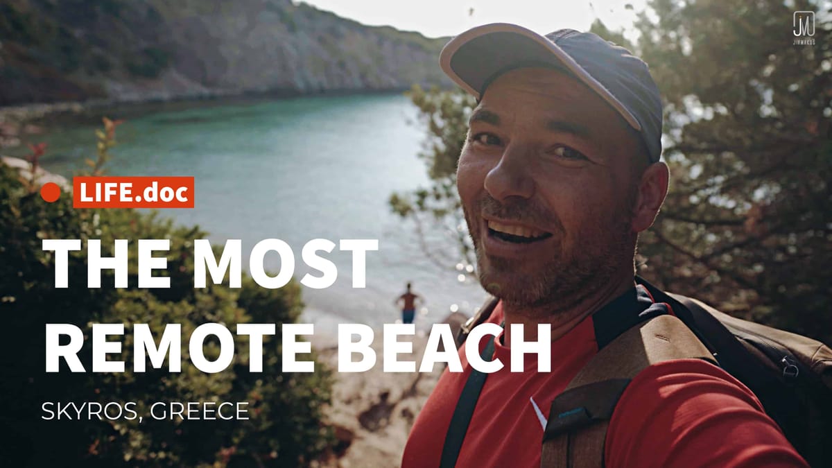 The MOST REMOTE BEACH I've Been To | Skyros, Greece